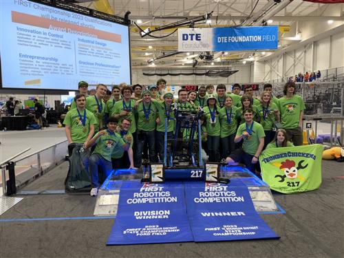 UCS Robotics Team – The ThunderChickens – are named FIRST Michigan champion