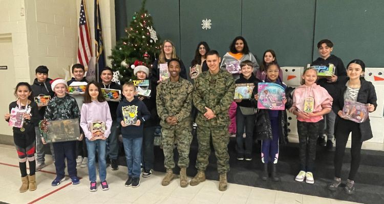 UCS students help Toys for Tots exceed their goal